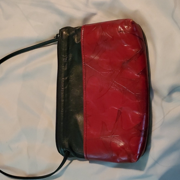 CL Whiting | Bags | Cl Whiting Leaf Leather Crossbody Red | Poshmark